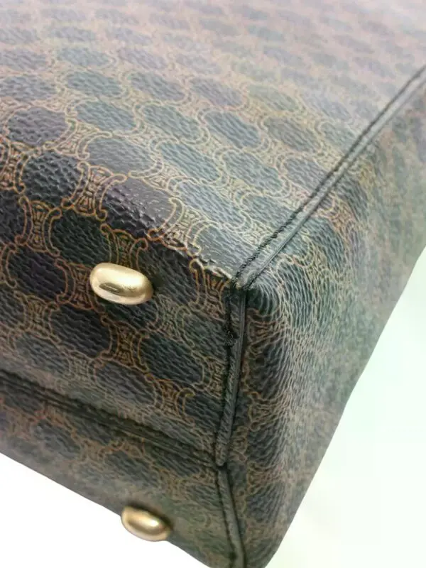 Celine Macadam Coated Canvas Handbag