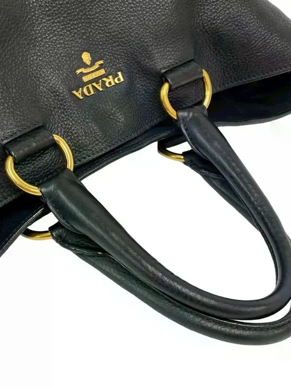 Prada Vitello Daino Convertible Tote Satchel