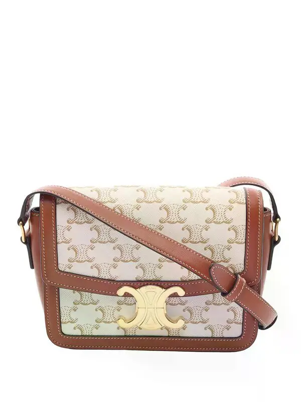 Celine Triomphe Crossbody Bag - White