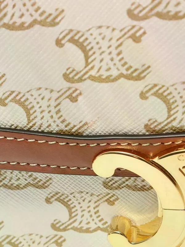 Celine Triomphe Crossbody Bag - White
