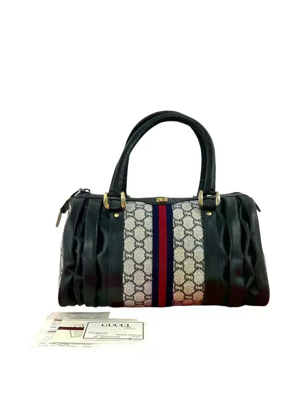 Gucci 20th Century Gg Supreme Plus Web Boston Bag