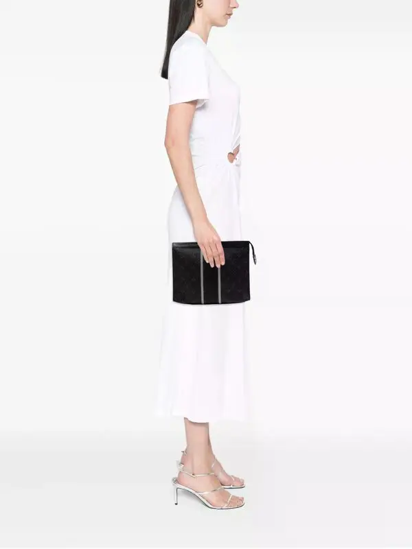 LOUIS VUITTON Monogram Eclipse Pochette Voyage Mm Clutch Bag