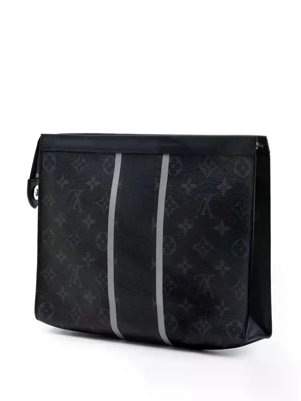 LOUIS VUITTON Monogram Eclipse Pochette Voyage Mm Clutch Bag