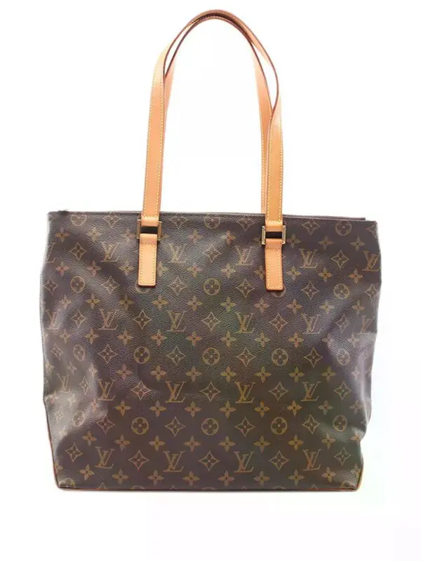 LOUIS VUITTON Monogram Cabas Mezzo Tote Bag - Brown