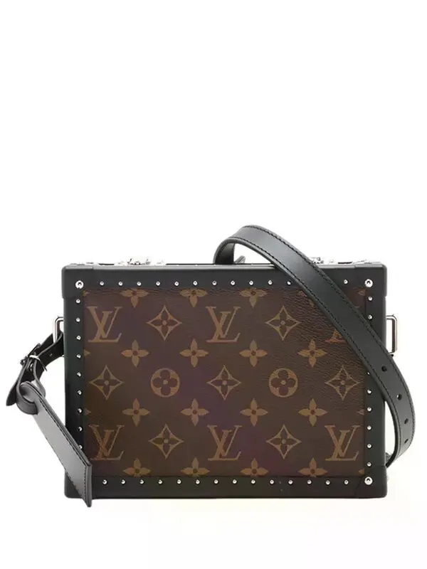 LOUIS VUITTON Monogram Macassar Clutch Box Crossbody Bag