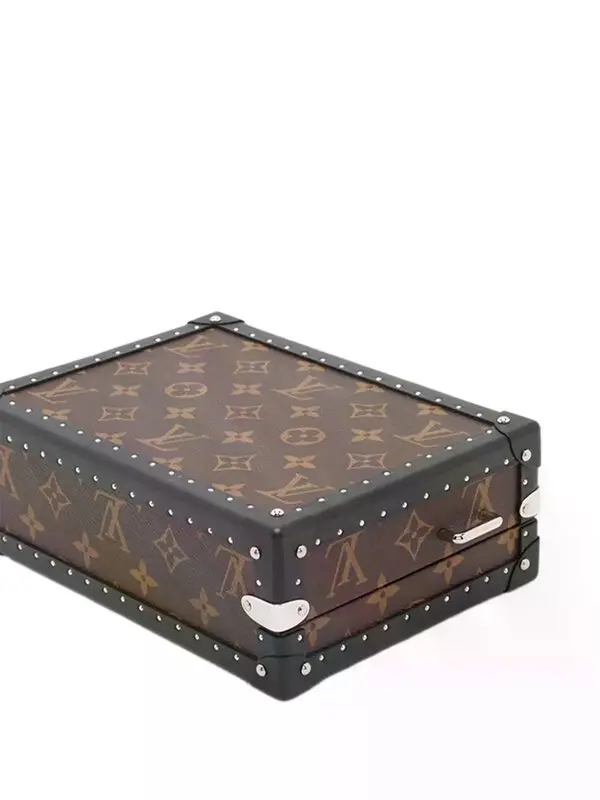 LOUIS VUITTON Monogram Macassar Clutch Box Crossbody Bag