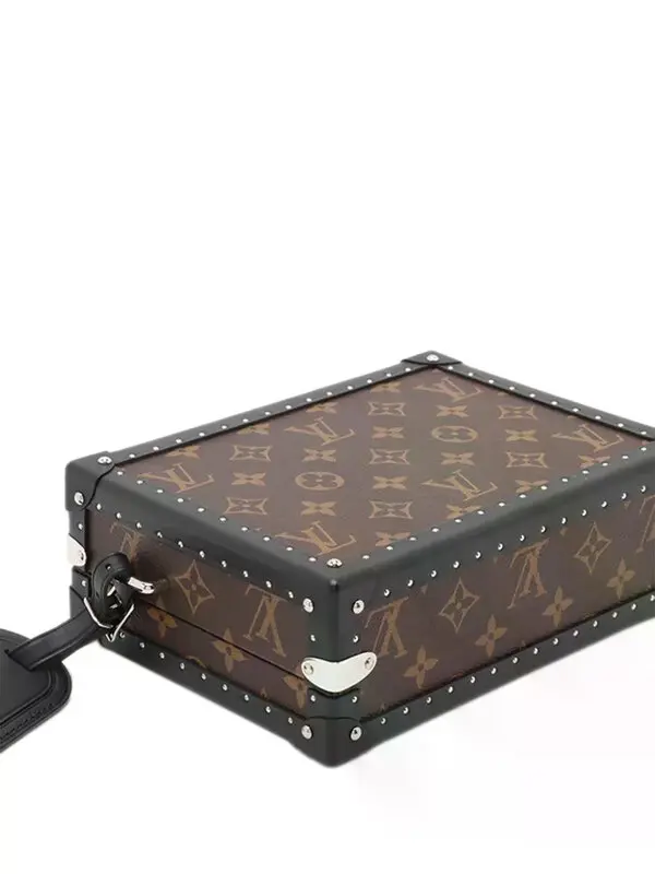 LOUIS VUITTON Monogram Macassar Clutch Box Crossbody Bag