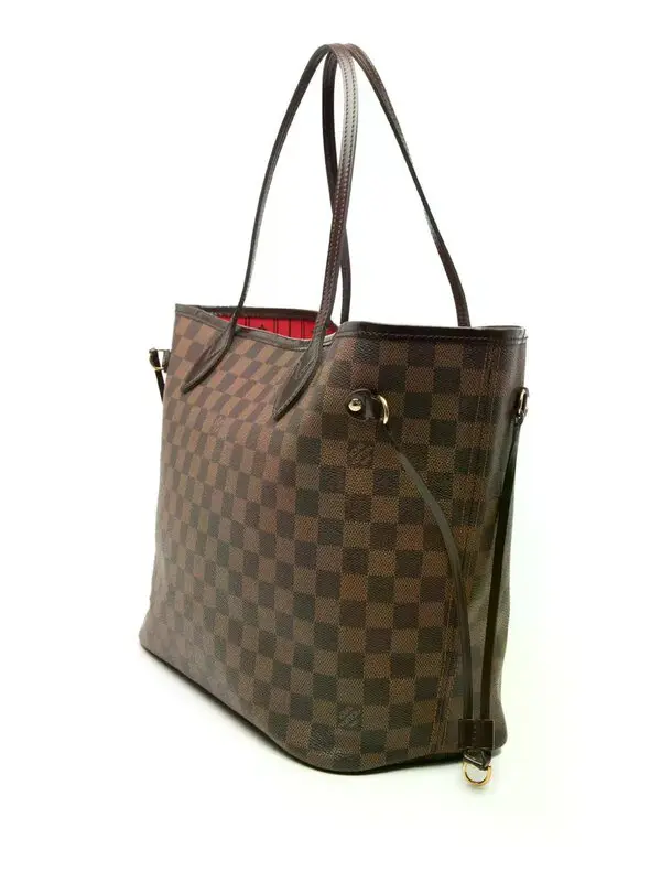 LOUIS VUITTON Damier Ebene Neverfull Mm Tote Bag