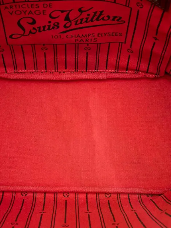 LOUIS VUITTON Damier Ebene Neverfull Mm Tote Bag