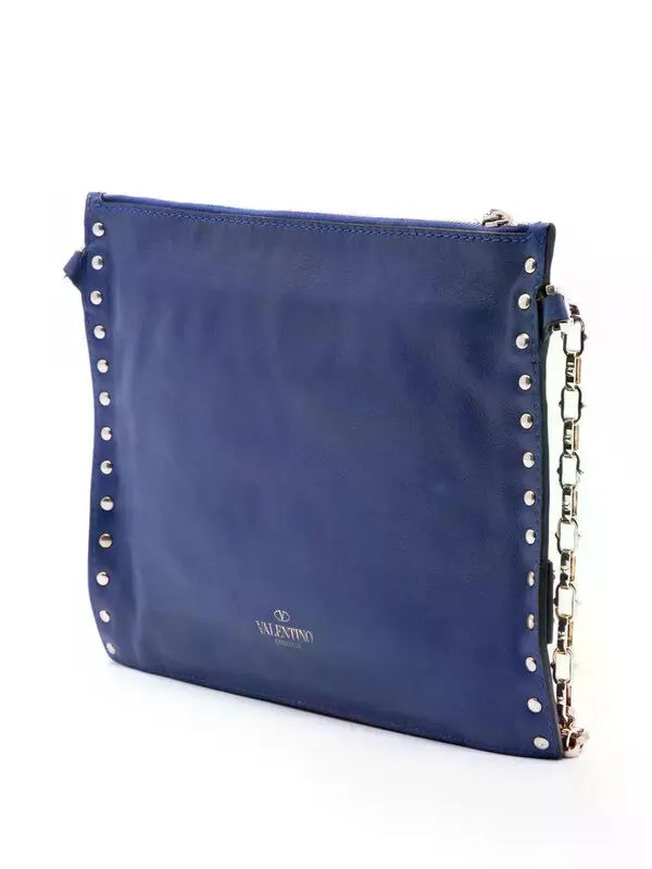 Valentino Garavani Rockstud Triple Zip Crossbody Bag - Blue