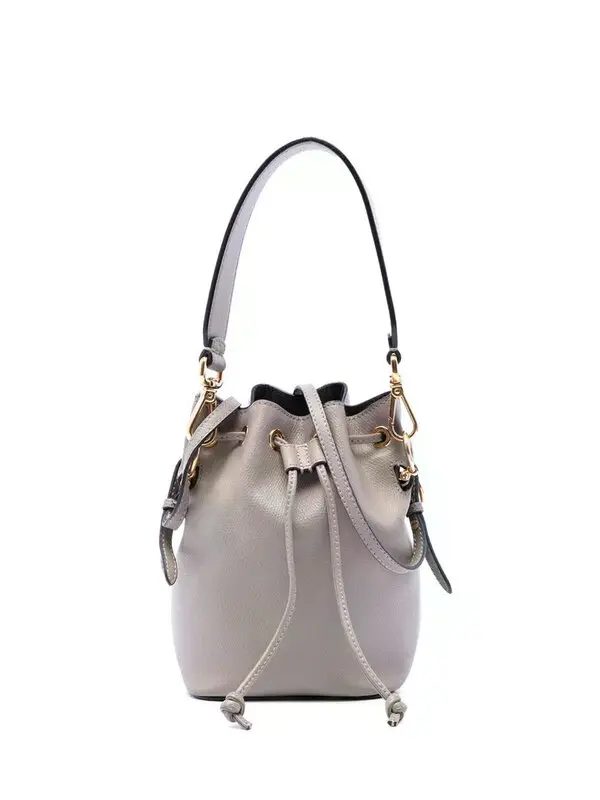 Fendi Mini Leather Mon Tresor Bucket Bag Satchel - Brown