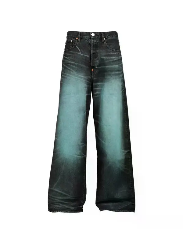 Kenzo Faded-effect Wide-leg Jeans