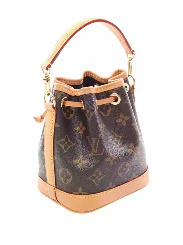 LOUIS VUITTON Monogram Nano Noe Bucket Bag - Brown