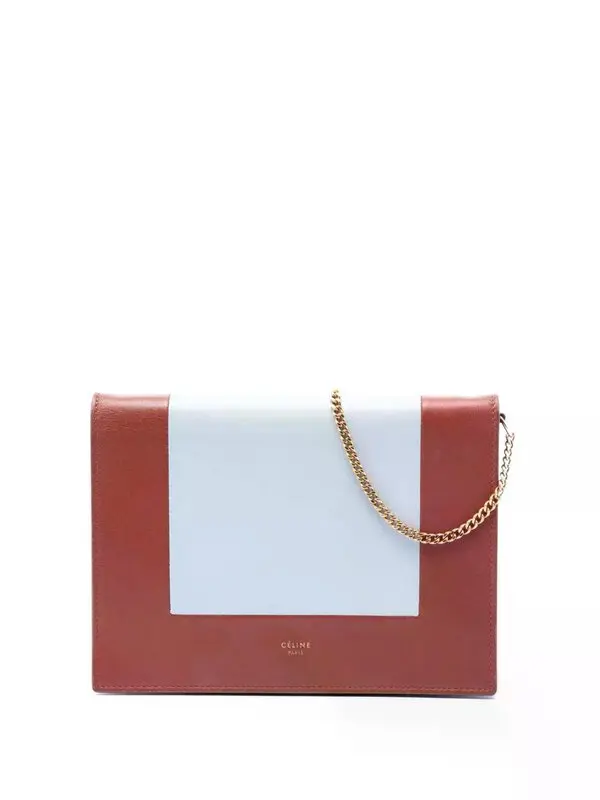 Celine Leather Frame Wallet On Chain Crossbody Bag