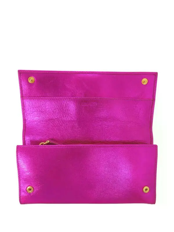 Miu Miu 2010-2020 Metallic Leather Wallet Long Wallets
