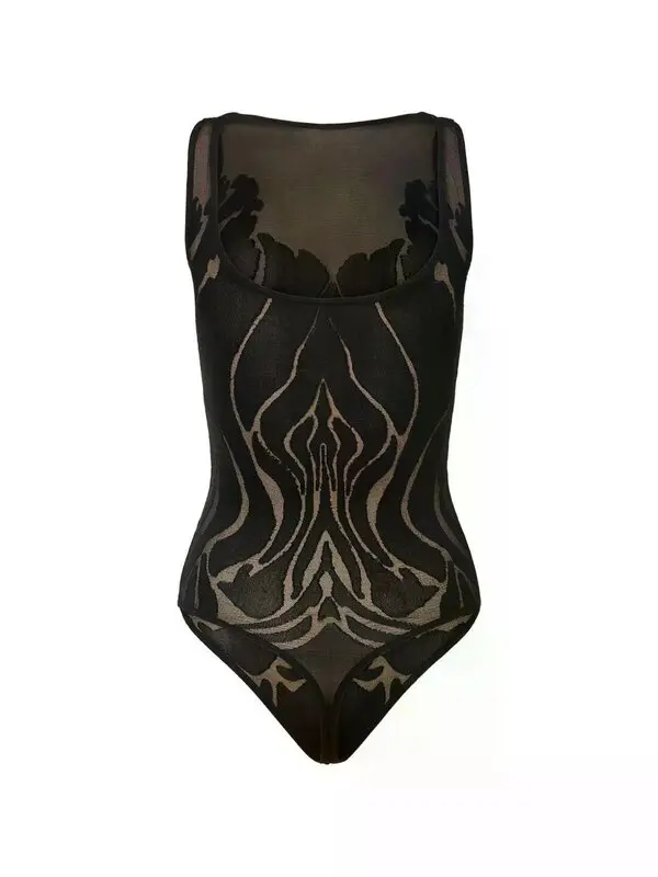 Wolford Rose Shadow Sleeveless Bodysuit