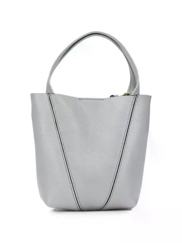 Chloé Small Spin Grained Leather Tote Bag - Grey