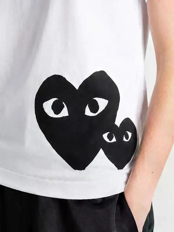 Play Comme Des Garcon Heart Print T-shirt