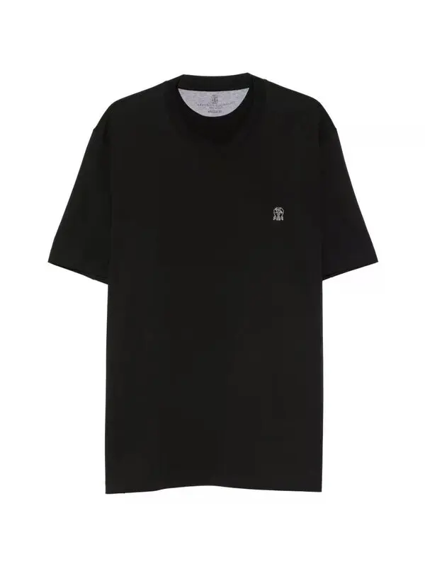 Brunello Cucinelli Logo-embroidered T-shirt