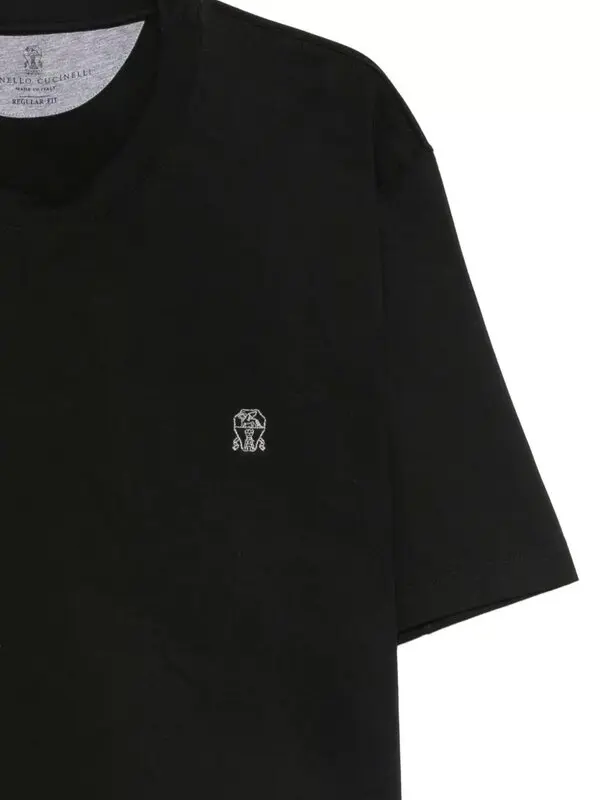 Brunello Cucinelli Logo-embroidered T-shirt