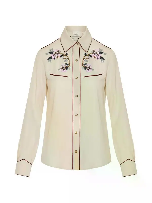 Isabel Marant Étoile Embellished Shirt - Neutrals