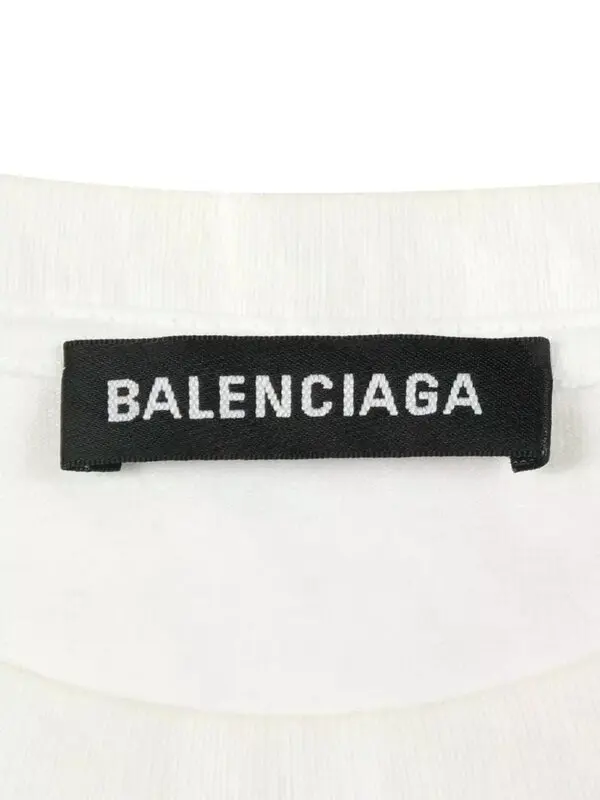 Balenciaga 2000s Logo-print Cotton T-shirt