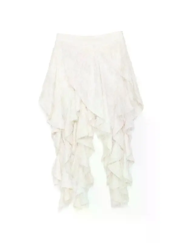 YCH Asymmetric Hem Mini Skirt - Neutrals