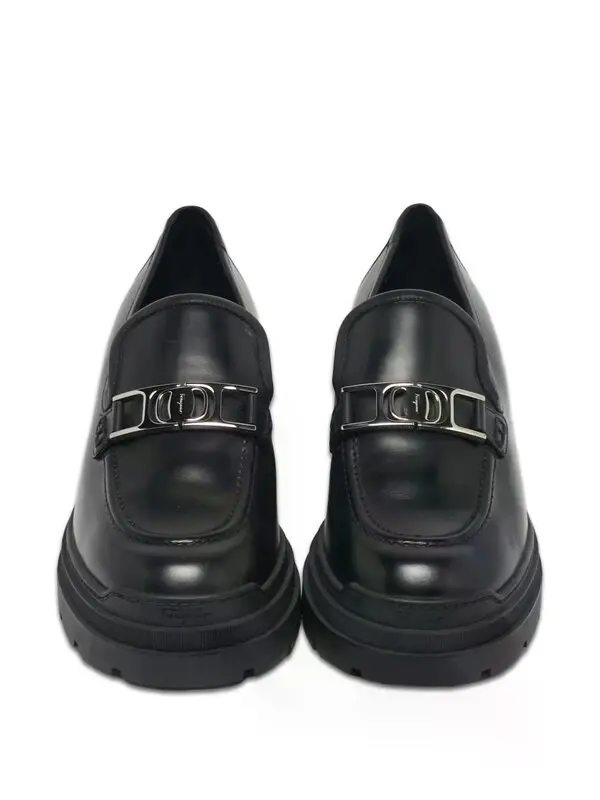 FERRAGAMO Gancini Leather Loafers