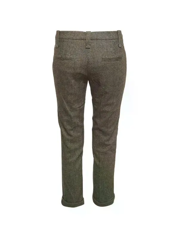 Brunello Cucinelli Monili Trim Herringbone Trousers