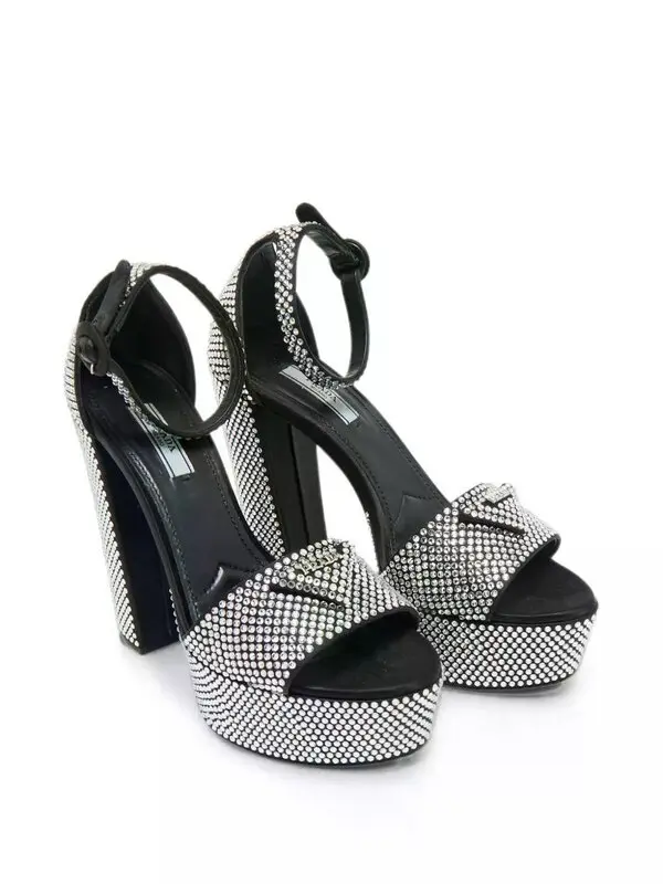 Prada Crystal-embellished Platform Sandals