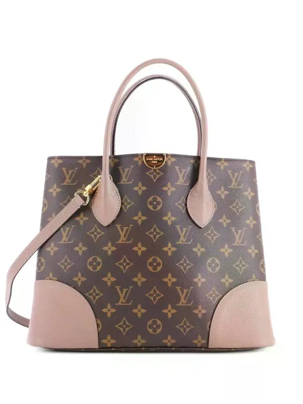 LOUIS VUITTON Flandrin Handbag Monogram Canvas And Leather Tote - Brown