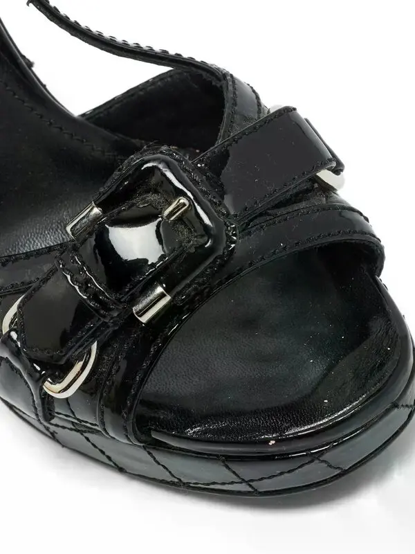Burberry Quilted Buckle Sandals