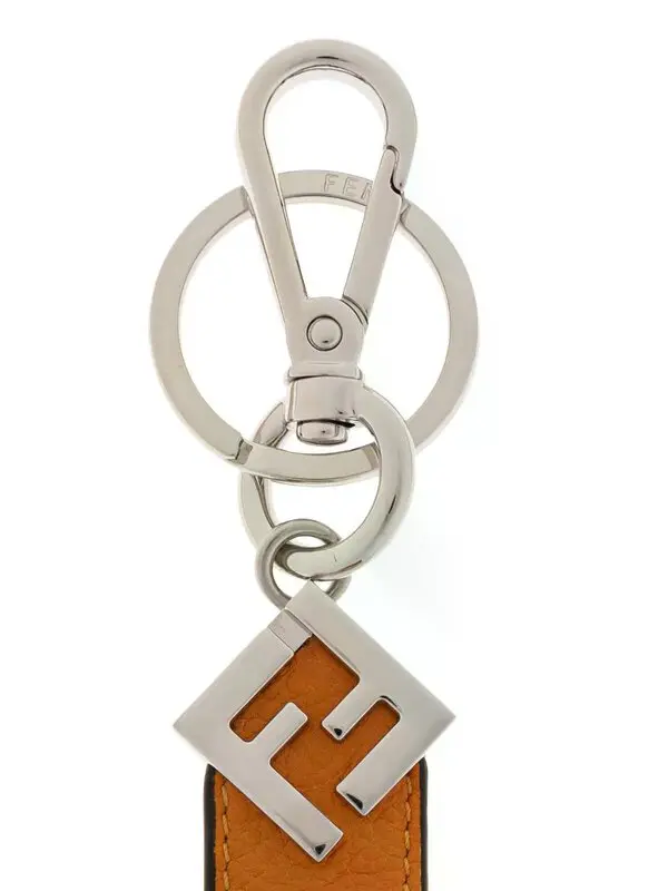 Fendi Logo Plaque Keyring