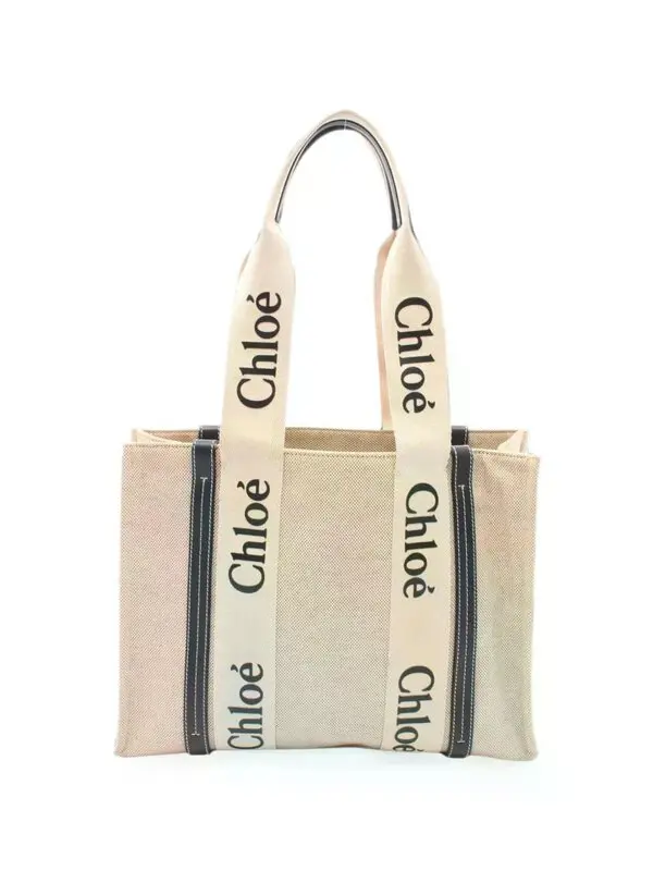 Chloé Woody Tote Bag - Neutrals