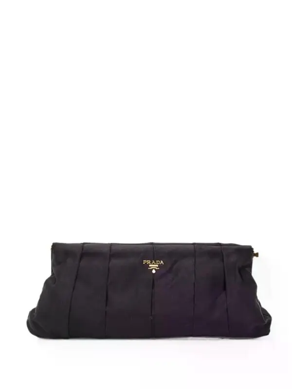Prada Pleated Frame Clutch Bag