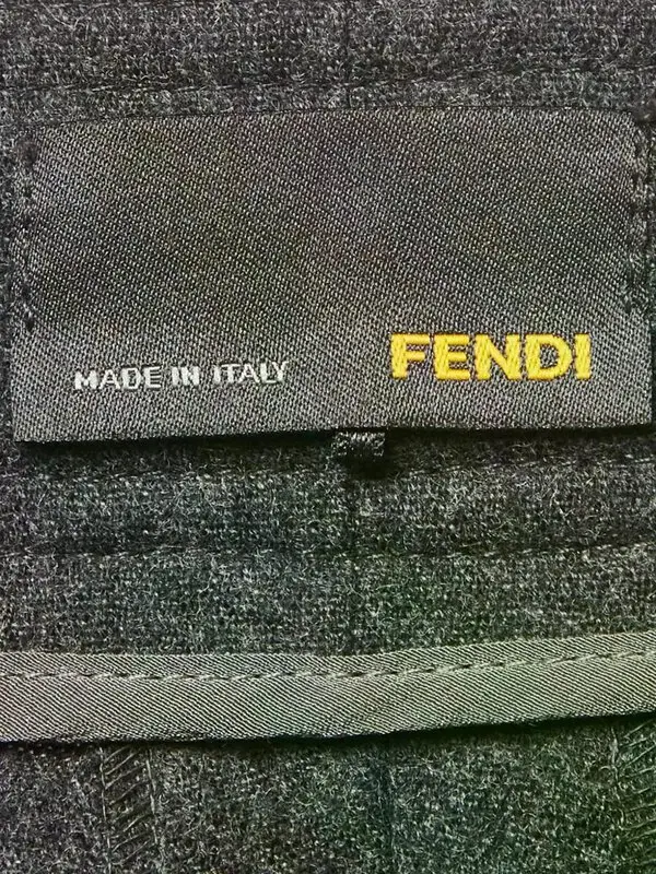 Fendi Pleated Wool Trousers