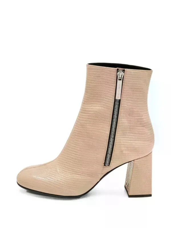 GIUSEPPE ZANOTTI Zip-fastening Round-toe Boots - Neutrals