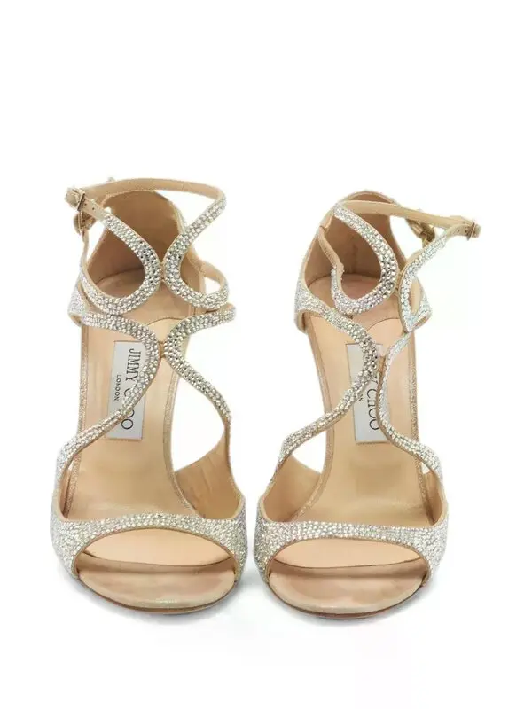 JIMMY CHOO Lance Crystal Sandals