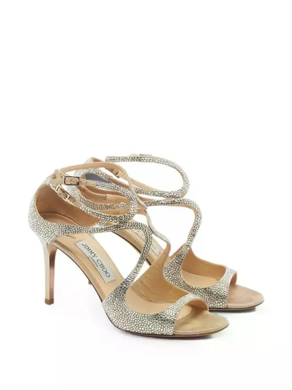 JIMMY CHOO Lance Crystal Sandals