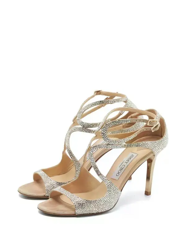 JIMMY CHOO Lance Crystal Sandals