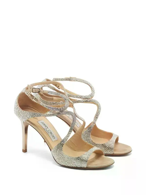 JIMMY CHOO Lance Crystal Sandals
