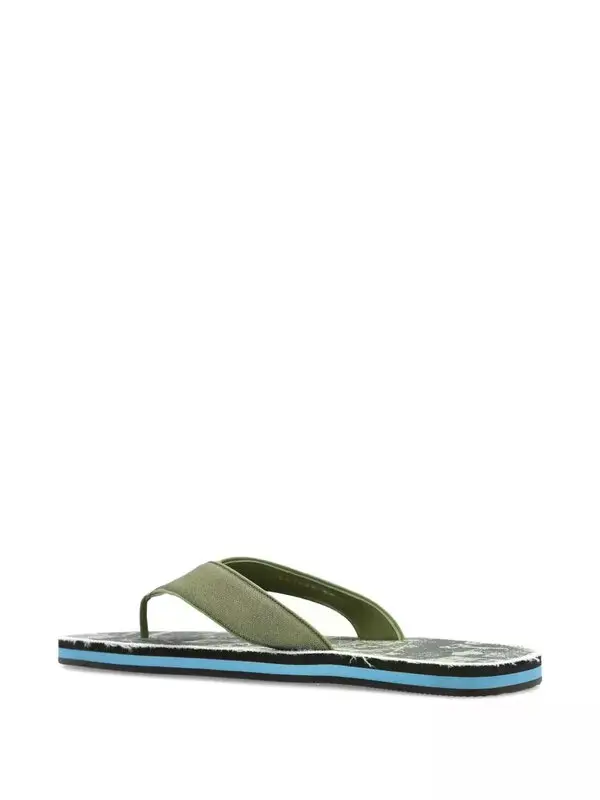 Balenciaga Graphic Print Thong Flip-flops
