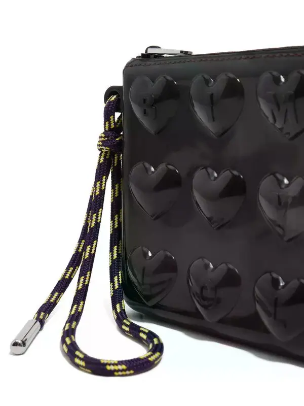 Bimba Y Lola Heart-embossed Zip-around Silicone Phone Case