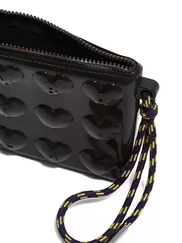 Bimba Y Lola Heart-embossed Zip-around Silicone Phone Case