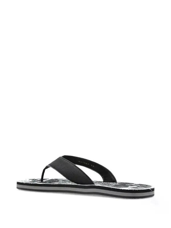 Balenciaga Logo Print Flip Flops