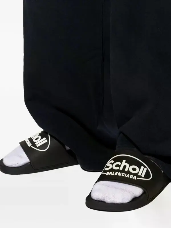 Balenciaga Logo-print Slides