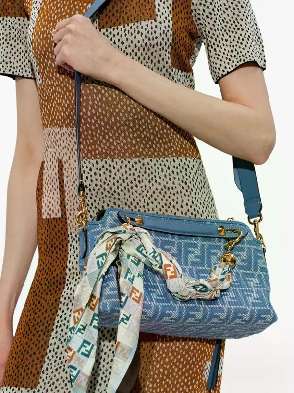 Fendi Ff-logo Braided Bag Charm