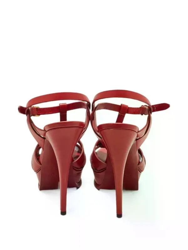 Saint Laurent Tribute Leather Heeled Sandals