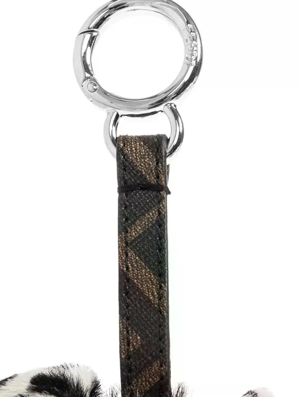 Fendi Ito Dog-motif Leather Keyring