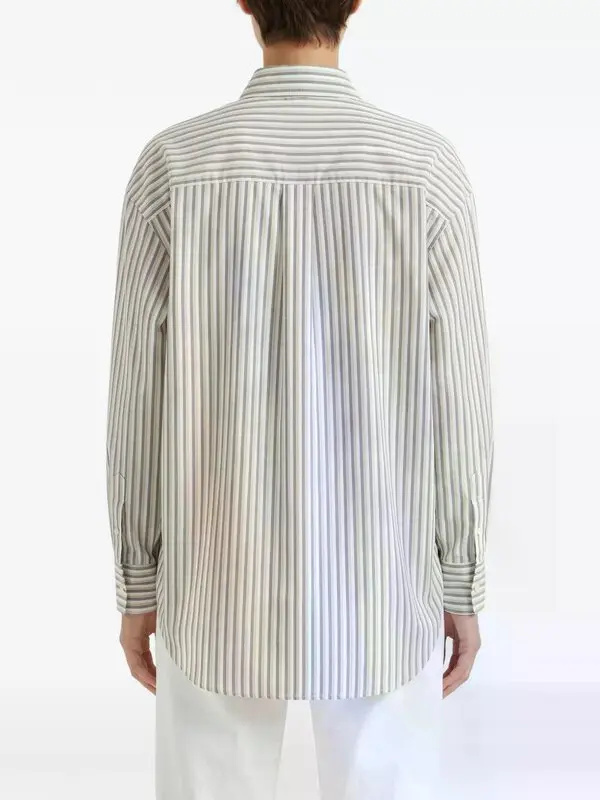 Brunello Cucinelli Striped Silk Shirt